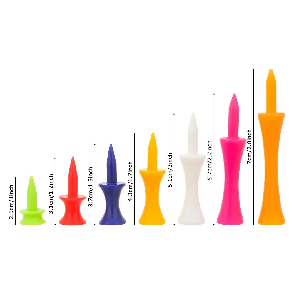 Unbreakable Rubber Golf Tees - Consistent Height for Practice