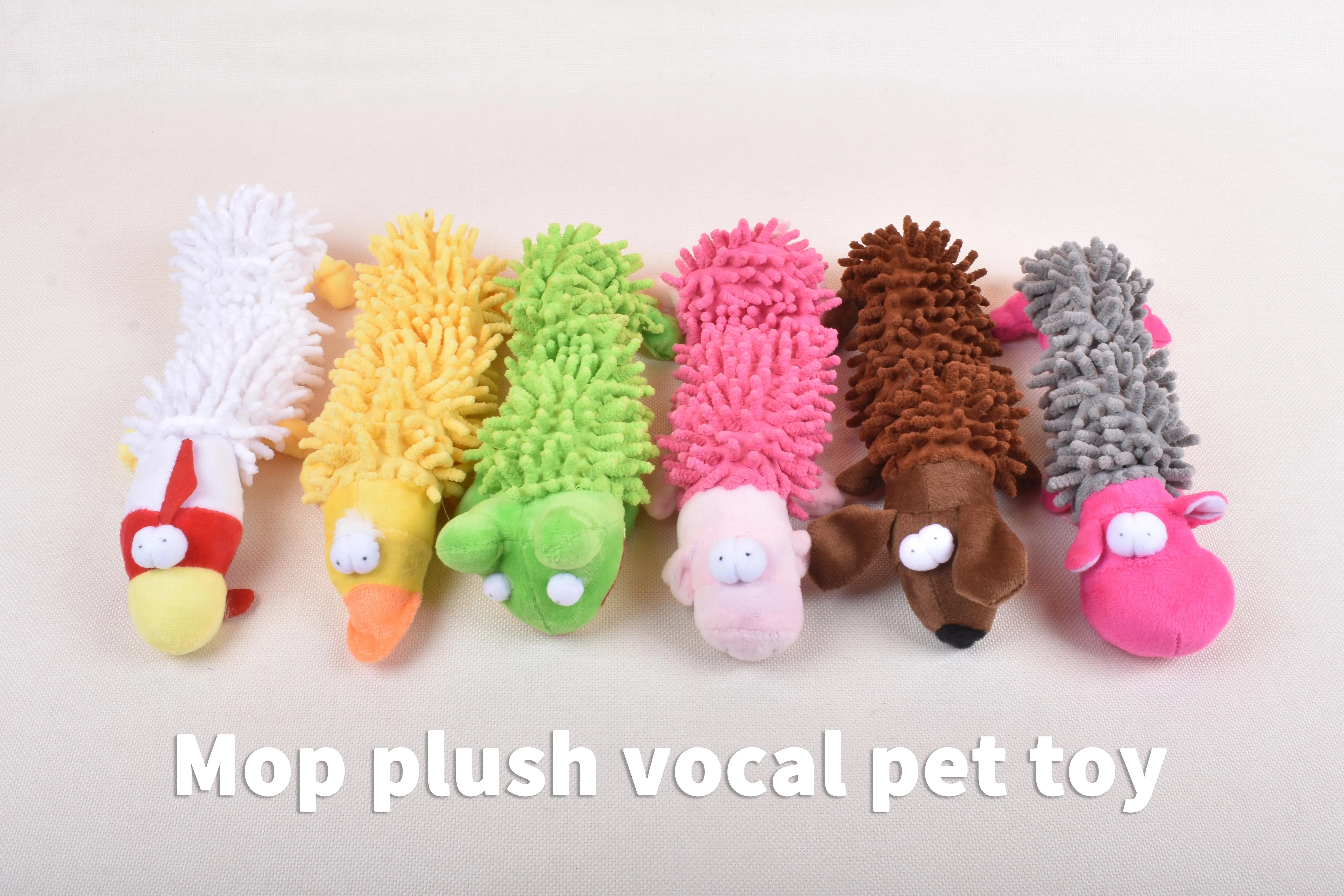 Different Shape Flat Dog Toy Crinkle Paper Stuffing Pet Mop Fabric ...