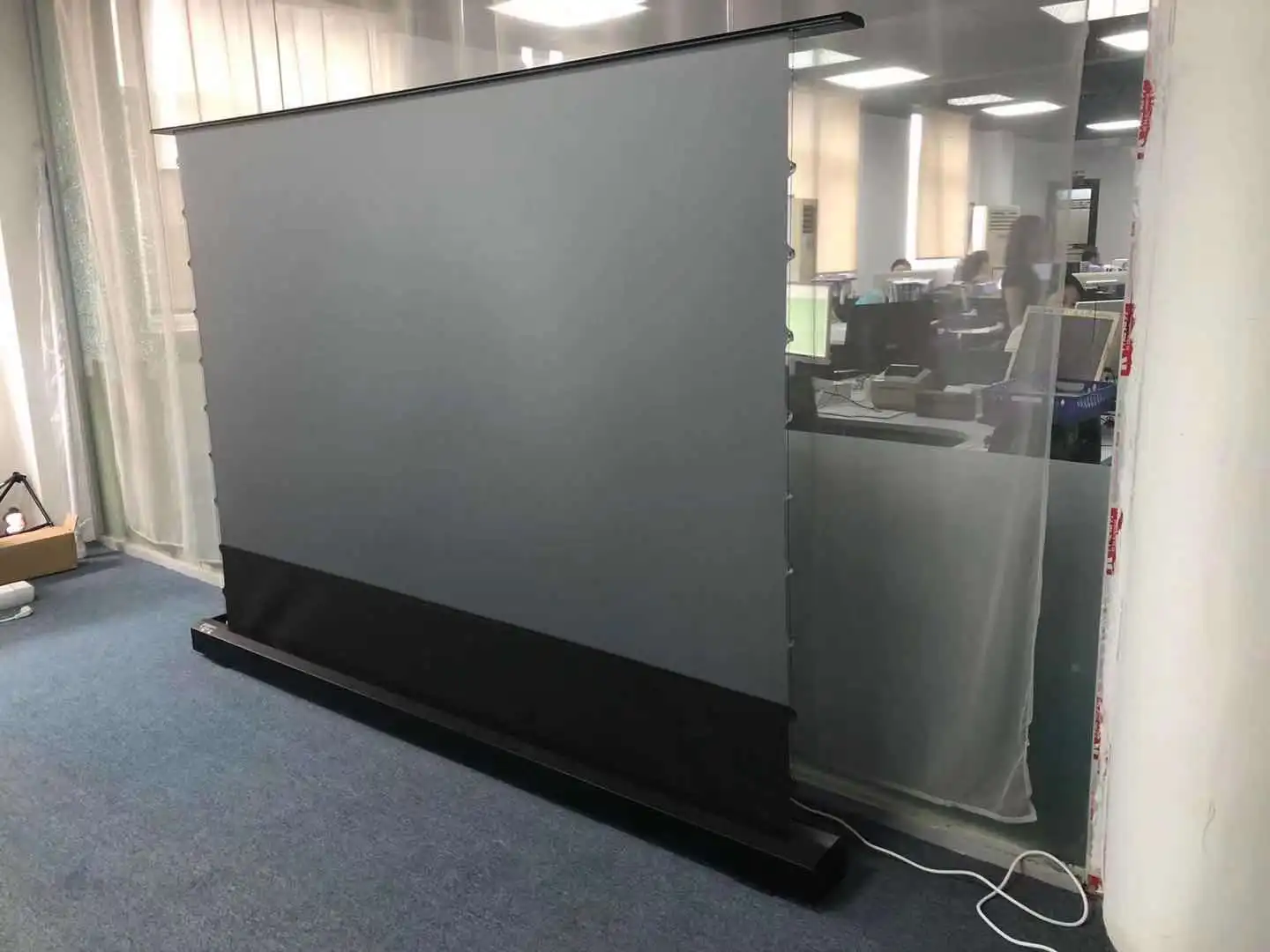 120 Inch Motorized Electric Projector Screen - Pet Crystal