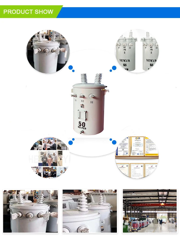 HEYI Insulated Class A single-phase step-down cylindrical distribution ...
