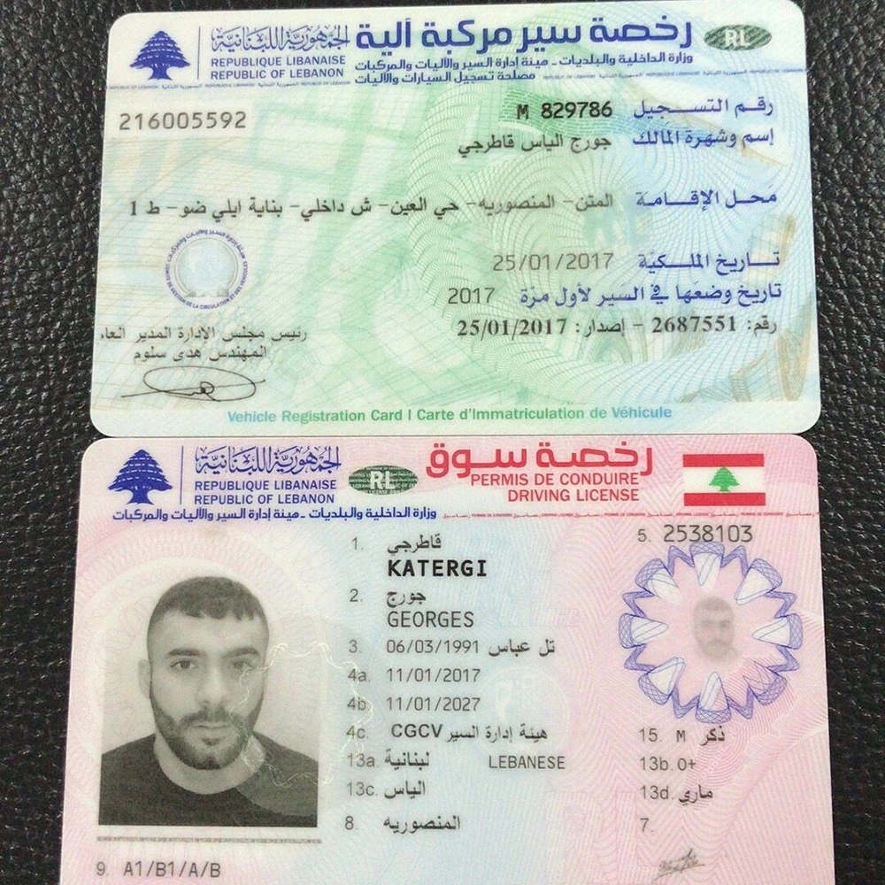30 Mil PC Material Driving Permit Card with LPI Craft