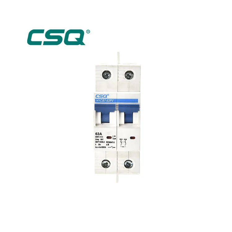 New Type Pv Solar System 2p 2 Pole Dc Mcb 63a Dc Miniature Circuit Breaker Solar Application L7 ...