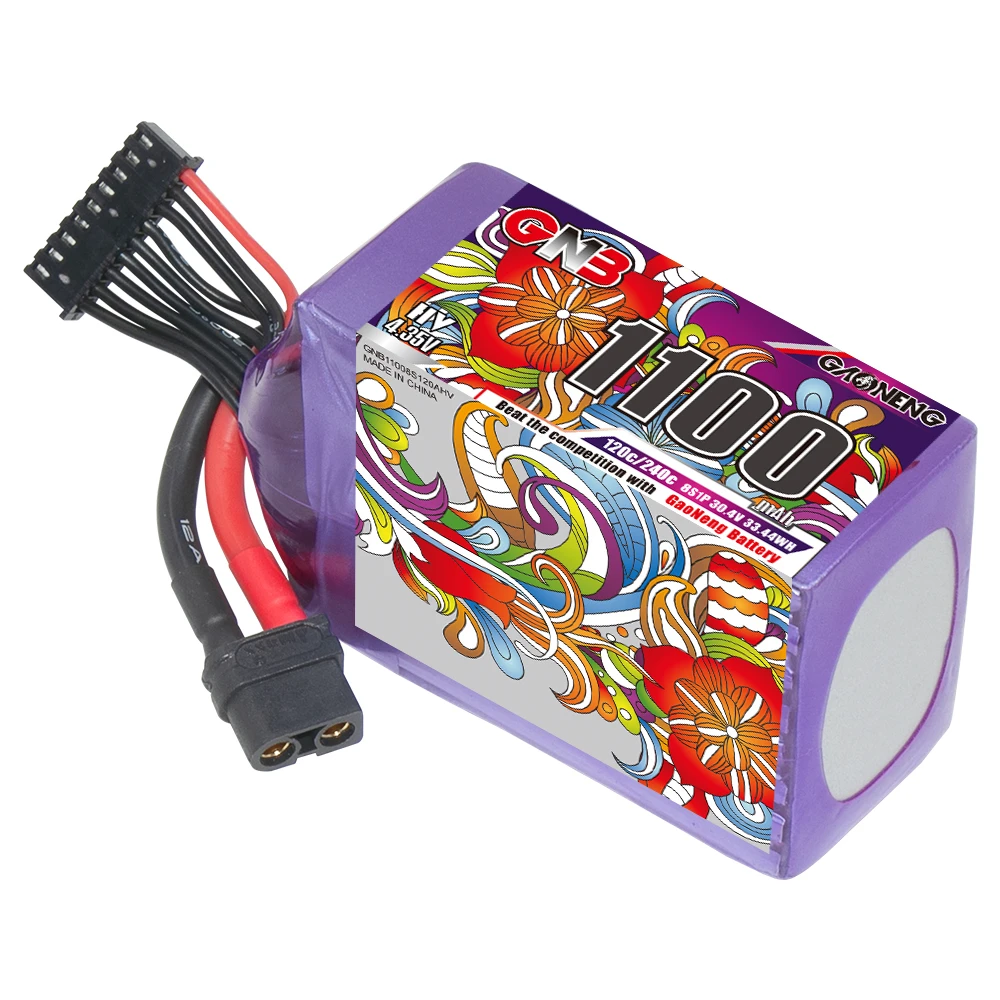 GAONENG GNB 1100mah 30.4V 8S 120C Lipo Battery for FPV DRONE