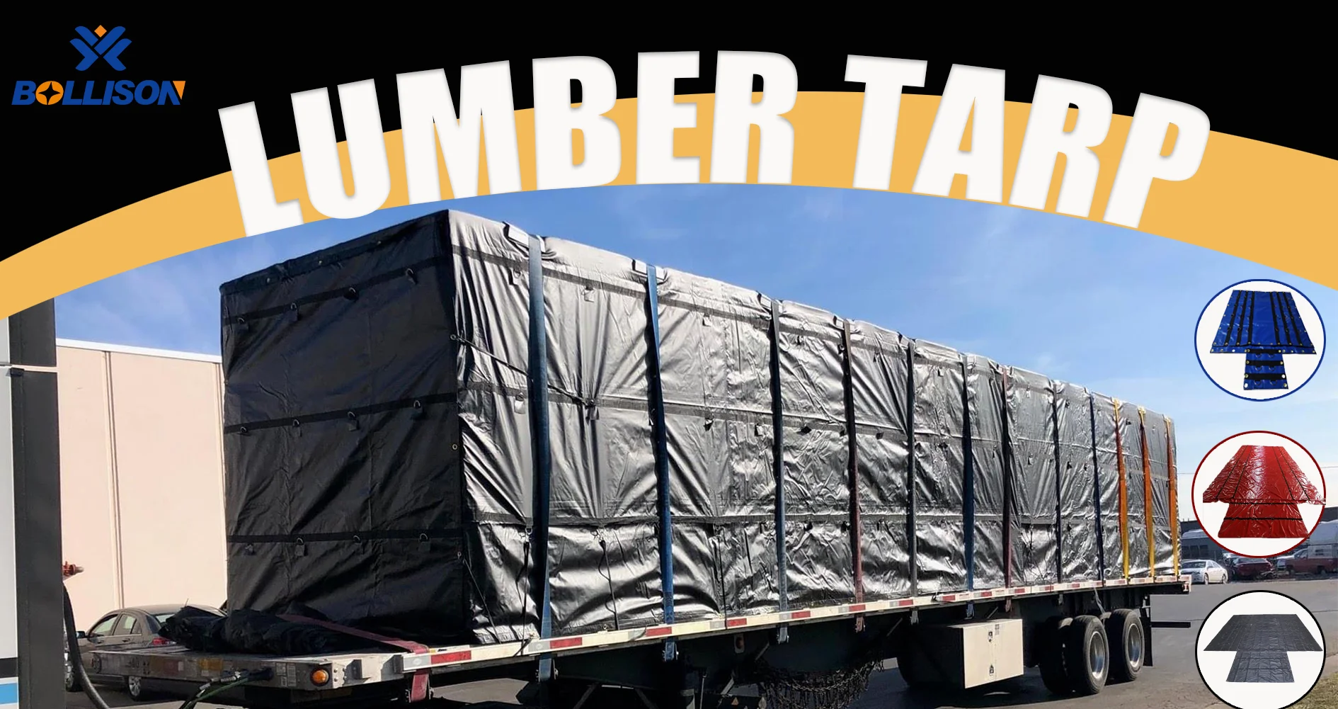 Lumber Tarps Flatbed Tarps Tarpaulin/Firewood Lumber Wrap Cover ...