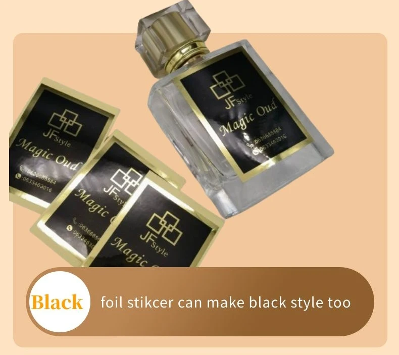 Custom Glossy Perfume Label Customization With Eco-friendly Material ...
