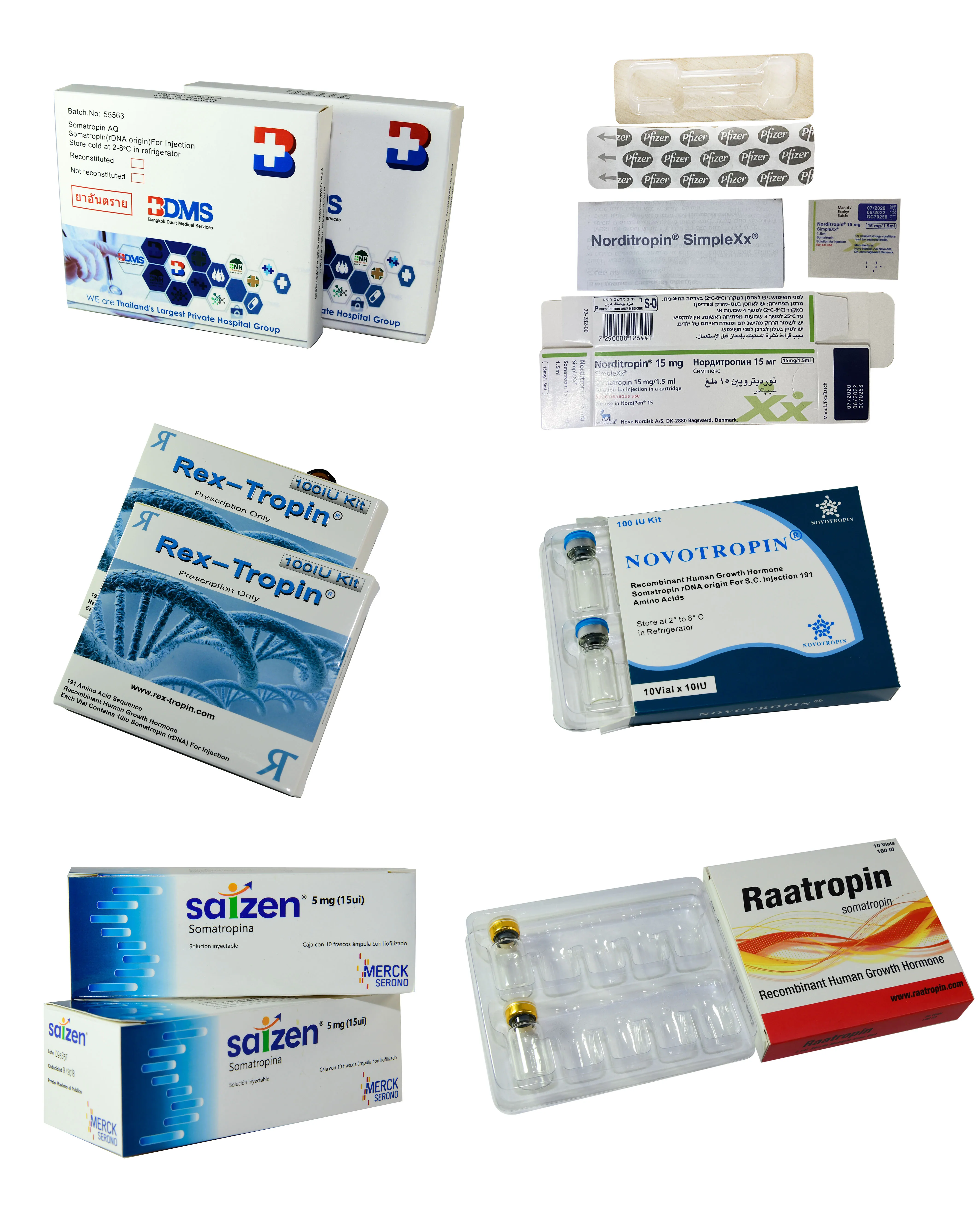 Very Popular Style Somatropina Plastic Tray 2ml Vial Label Custom Hgh ...