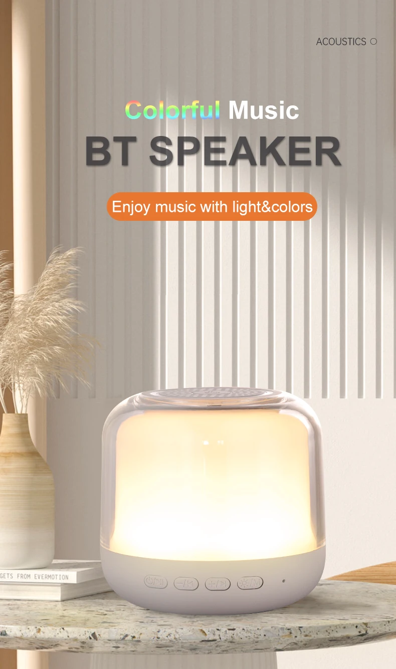 Multifunctional Portable Wireless Bluetooth Speaker Touch Bedside Lamp ...