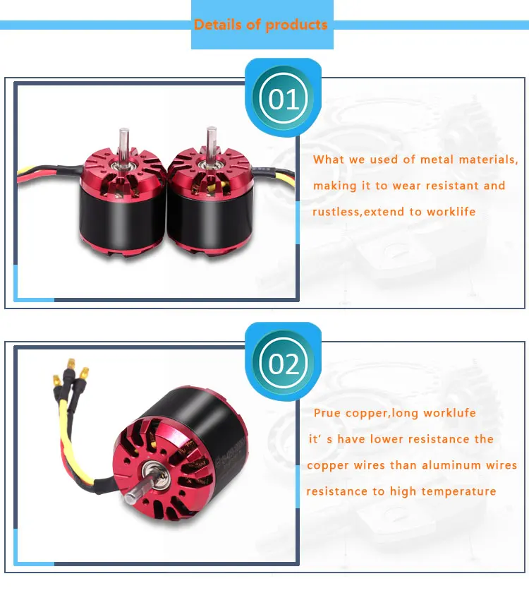 360KV 500KV 1000KV BL4250 Outrunner Bldc Motor Driver for Drone
