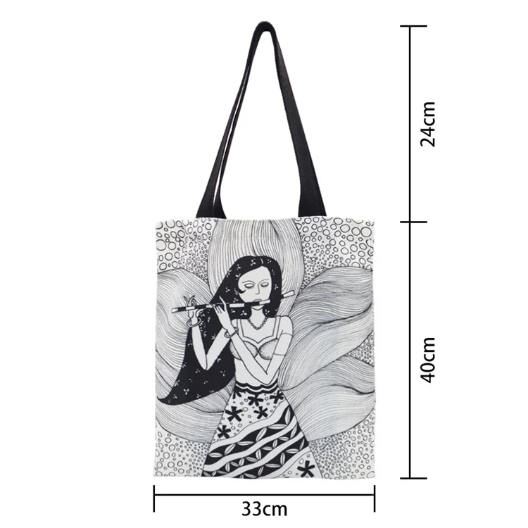 Stylish And Spacious Custom-made Canvas Bag Oversized Essential Daily ...