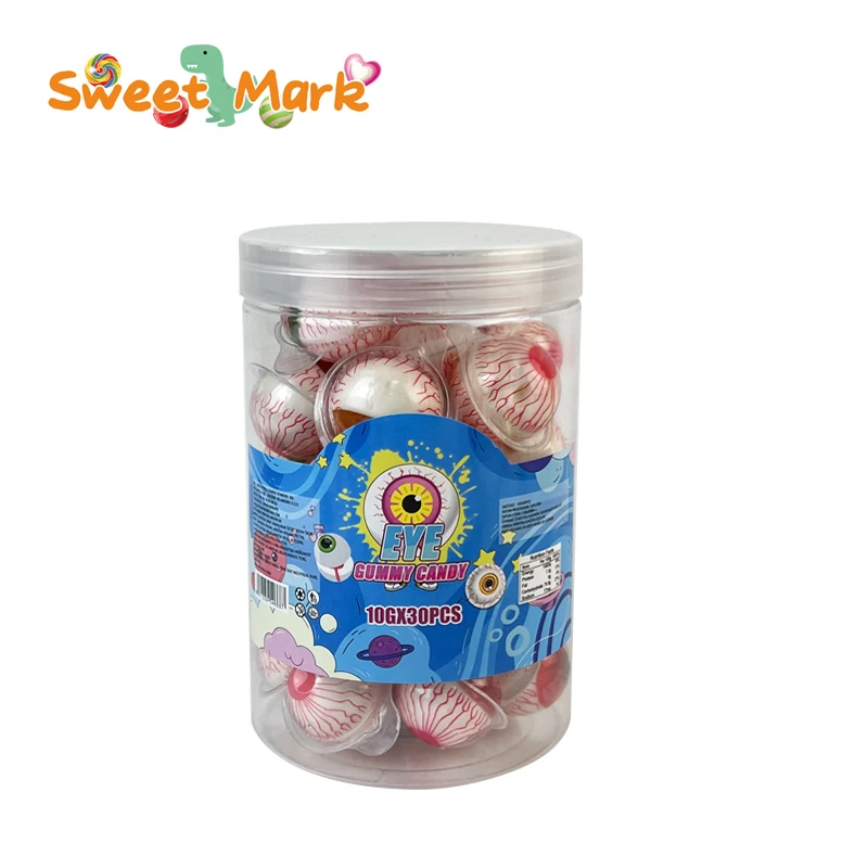 Popular 3D realistic soft eyeball shapes filling gummy candy| Alibaba.com