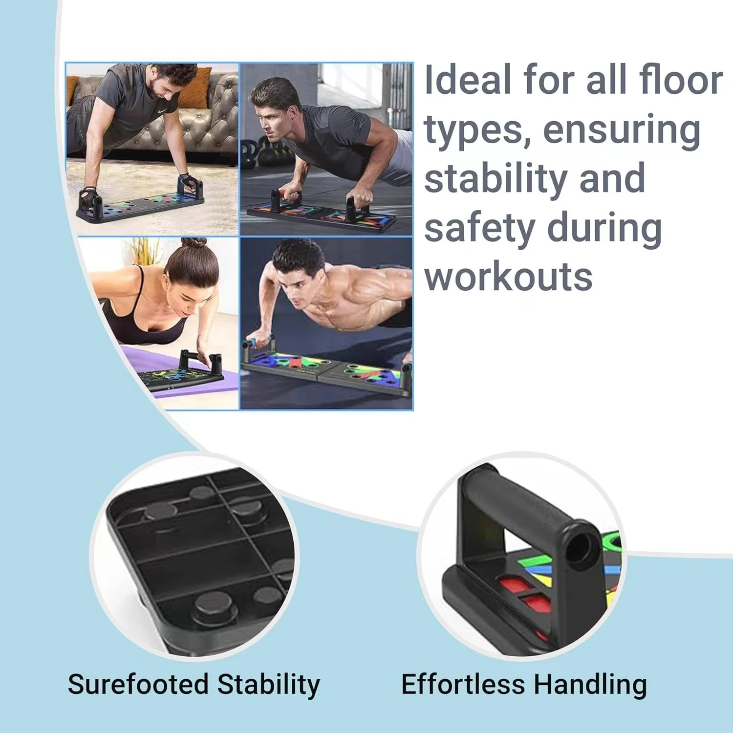 Snbo Push Up Board Chest Muscle Exercise Multifunctional Counting Push ...