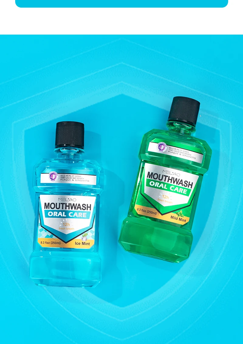 Natural Ice Mint Mouthwash - Teeth Whitening & Oral Cleansing