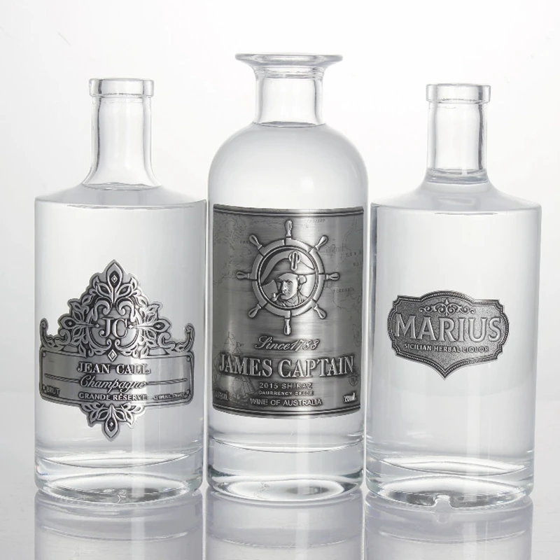 Luxury Custom Label Embossed logo With 3M Sticker Custom Printing ...