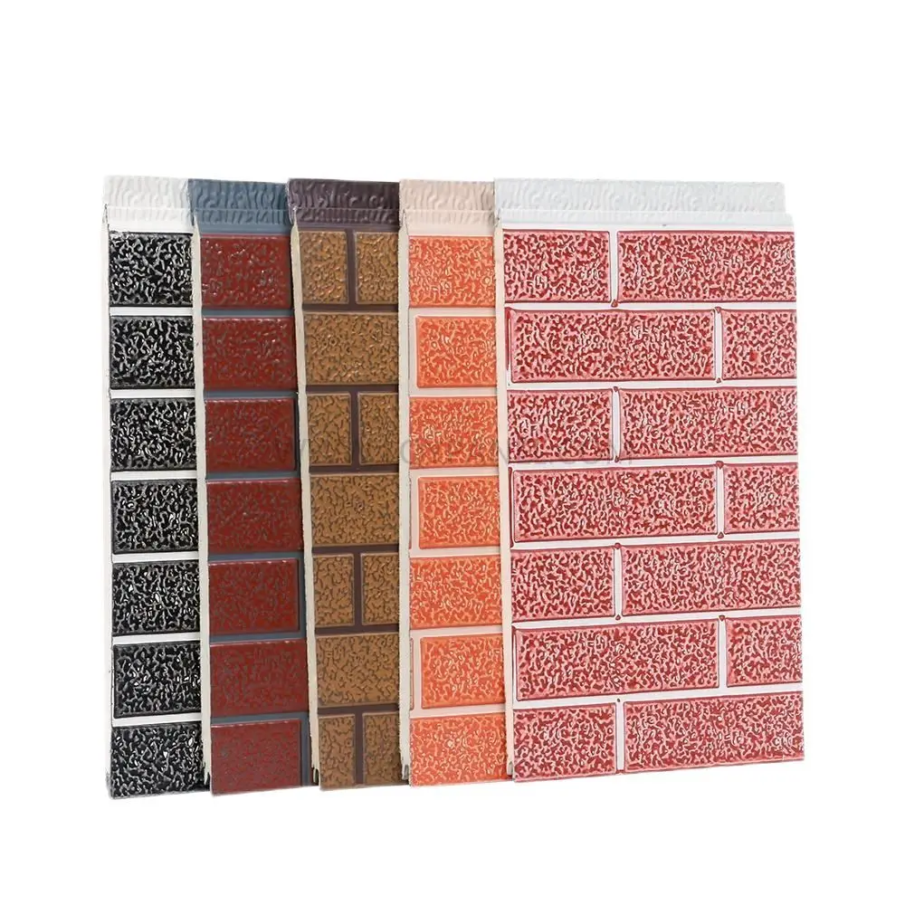 Exterior Wall Thermal Cladding Metal Carved Pu Foam Sandwich Panel ...