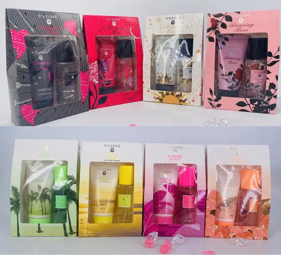 Cheap and Easy to Use Perfume Body Lotion Gift Box