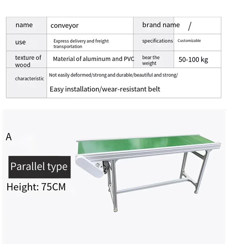 Liangzo Easy to Clean Assembly Line Conveyor - 0.75KW-3KW Power