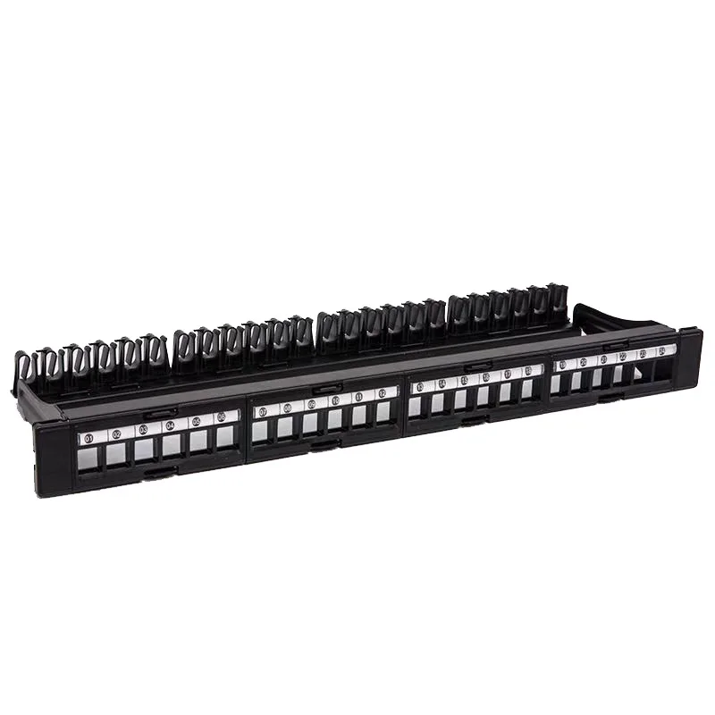 Rj45 Socket Lan Patch Panel 24 Port 19inch 1u Networking Patch Panel ...