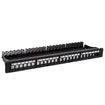 Rj45 Socket Lan Patch Panel 24 Port 19inch 1u Networking Patch Panel ...