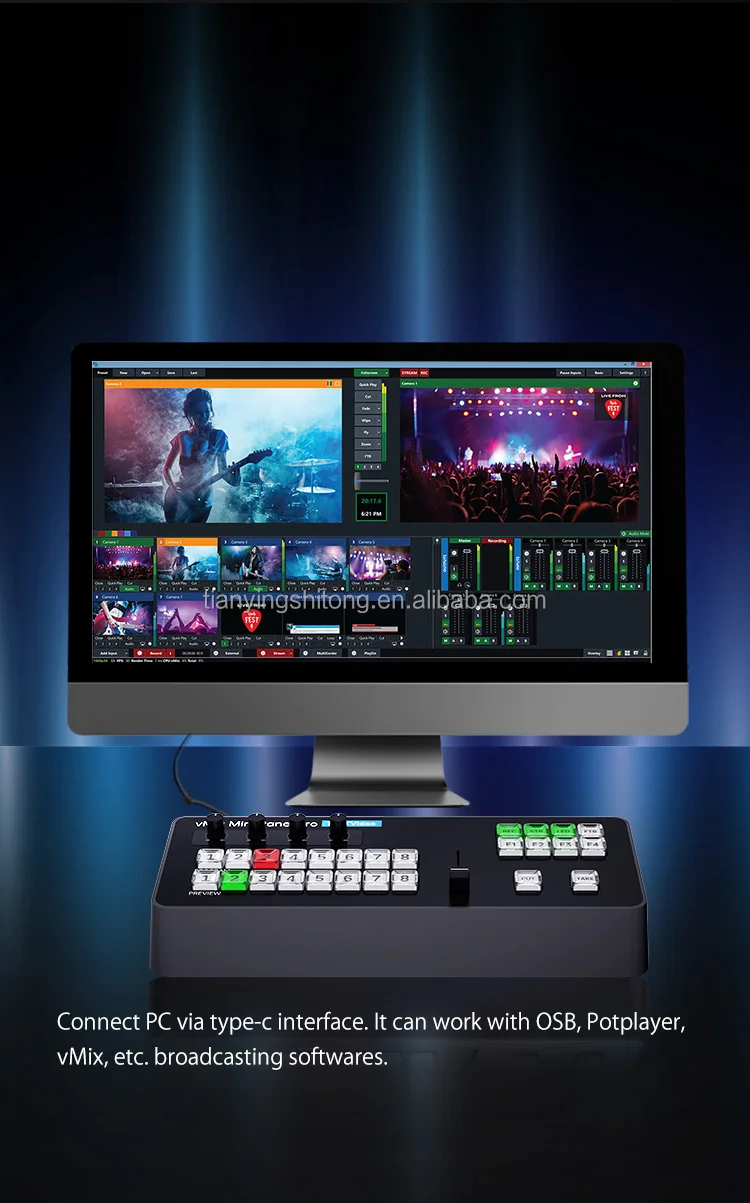 TYSTVideo Video Recording Vmix Switcher for New Media Live Youtube Ins ...