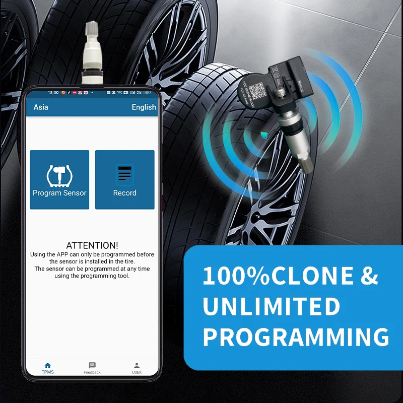 4 Valves NFC Sensor Programmable by Phone Android or apple Are Both ...