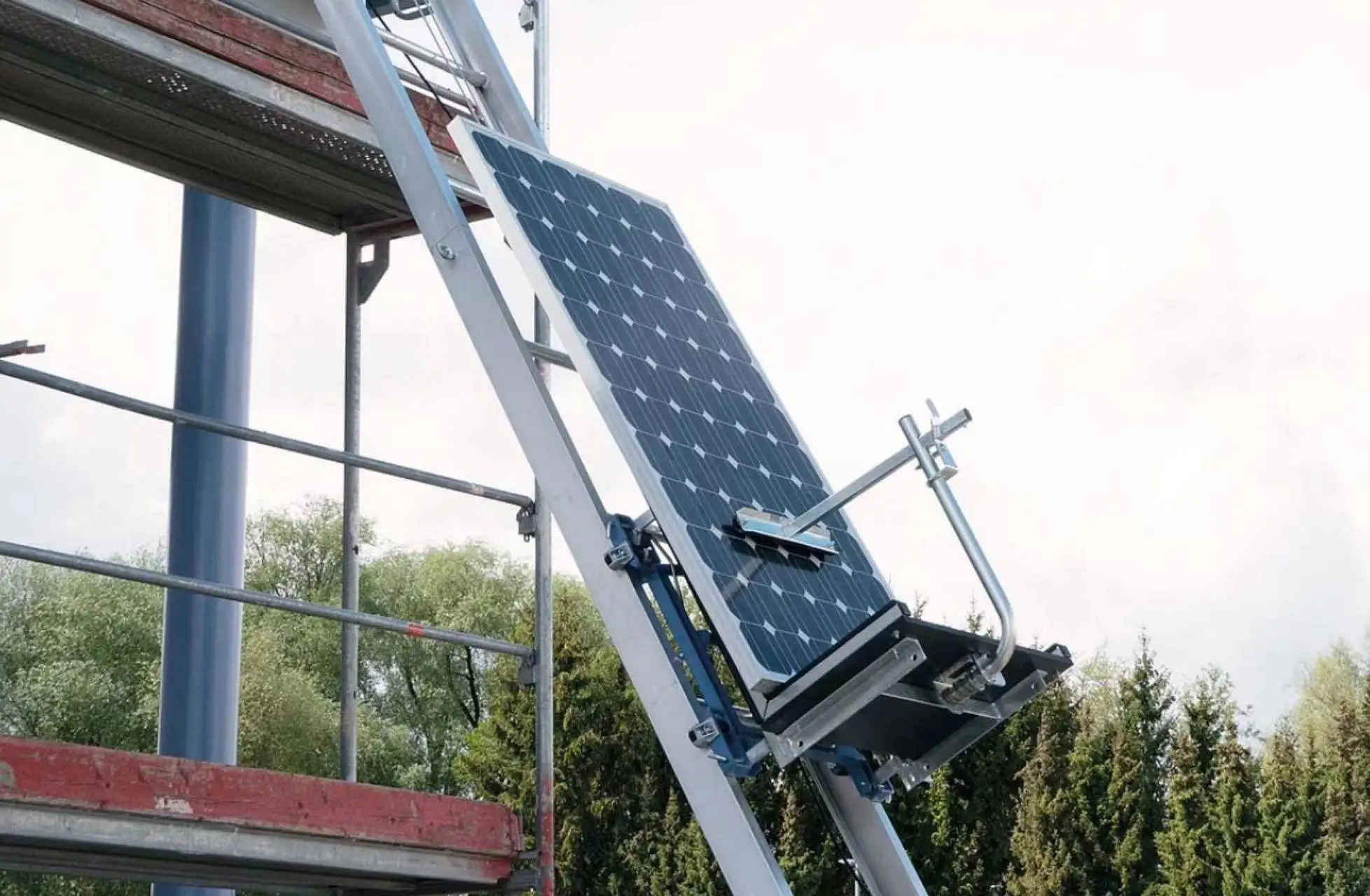 Alum Electric Hydraulic Ladder Lift Hoist Lift Solar Panel Ladder Lift ...