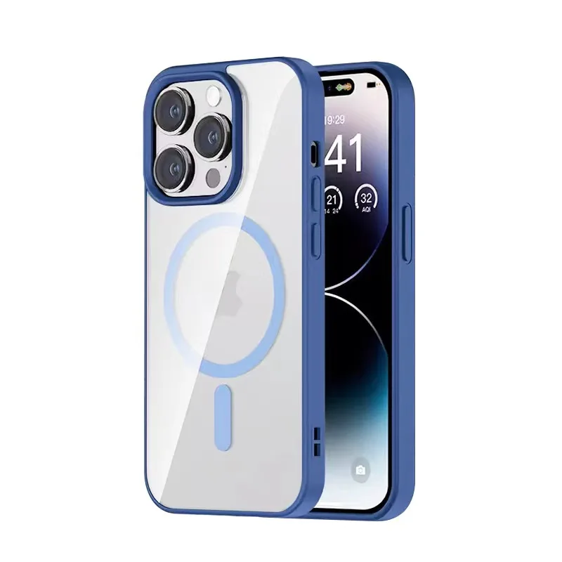 Magnetic Flexible Clear Full Cover Shockproof Anti-Drop Phone Case