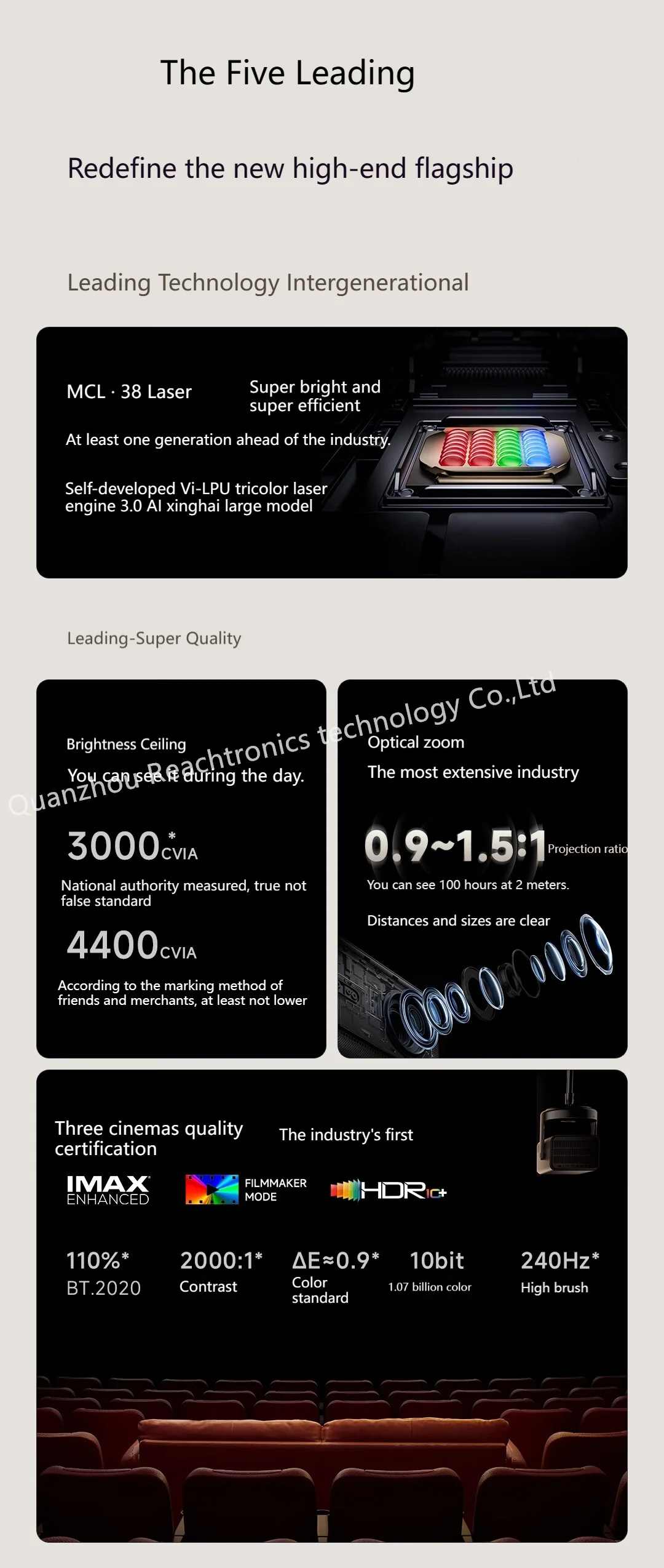 Hisense Vidda C2 Ultra 4K Projector - Keystone Correction