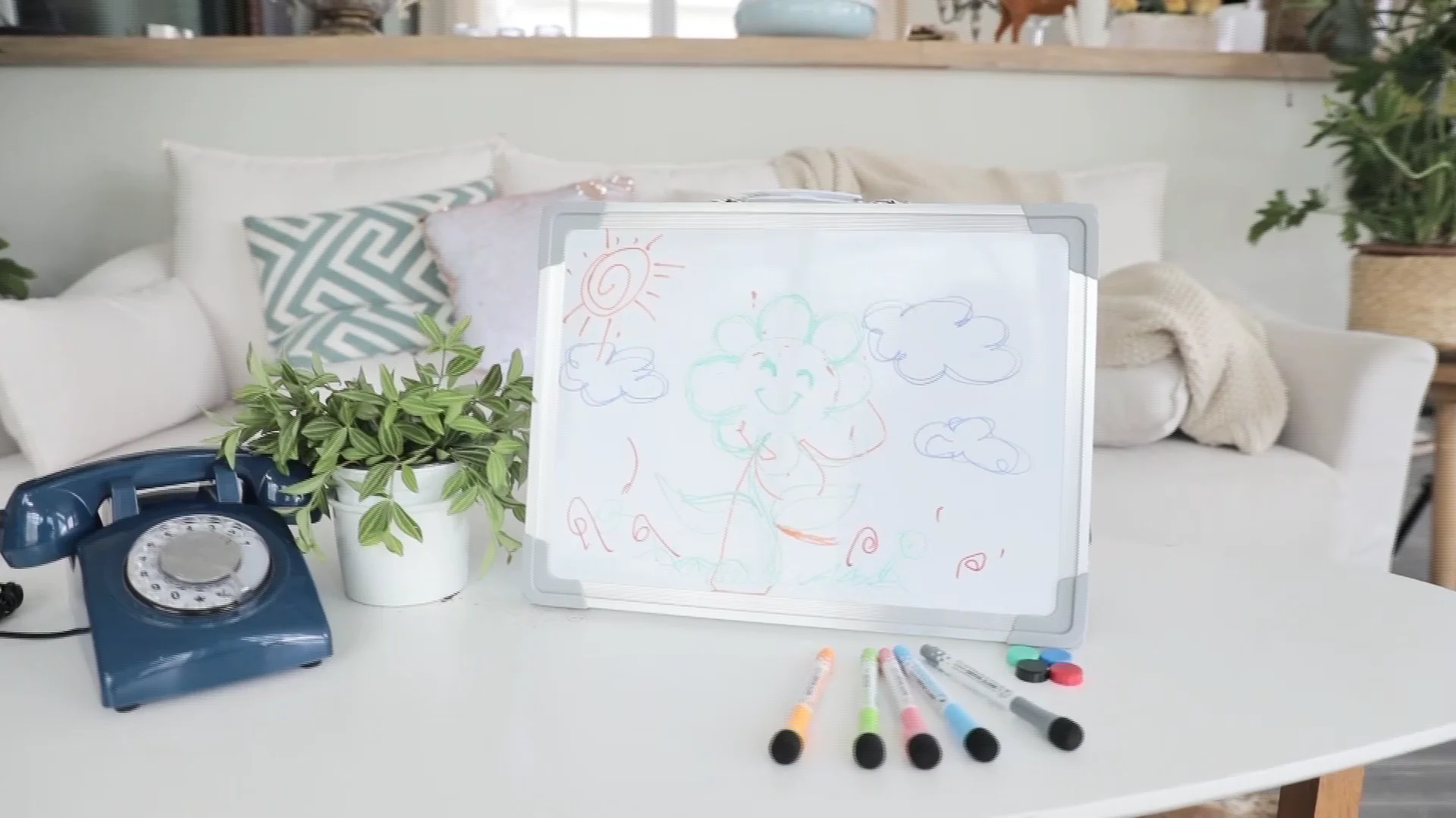 Kbw Desktop Dry Erase White Board 12 X 16 Magnetic Double-sided ...