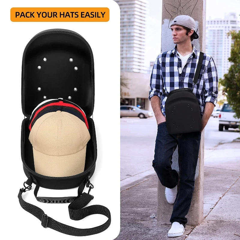 Wholesale Hat Travel Case Baseball Organizer Protective Shell Carrier ...