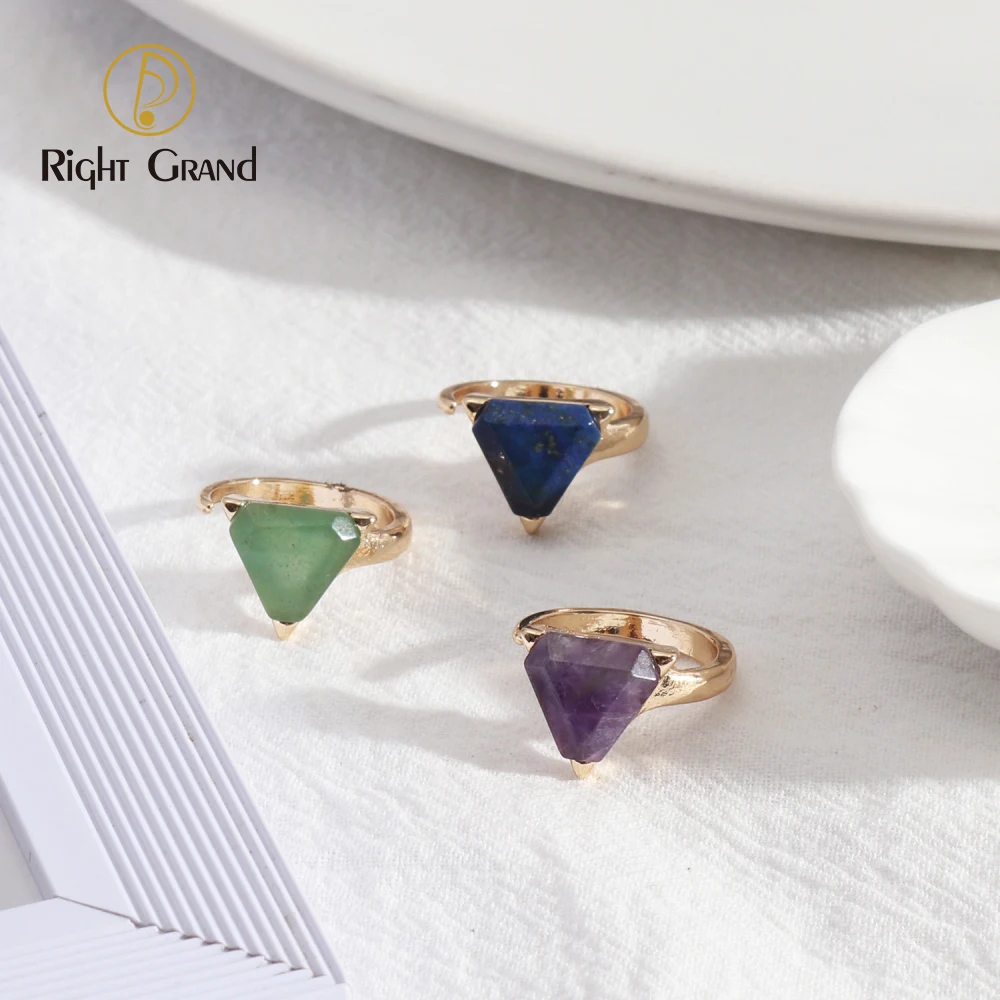 Wholesale Retro Adjustable Cuff Open Finger Jewelry Geometric Triangle ...