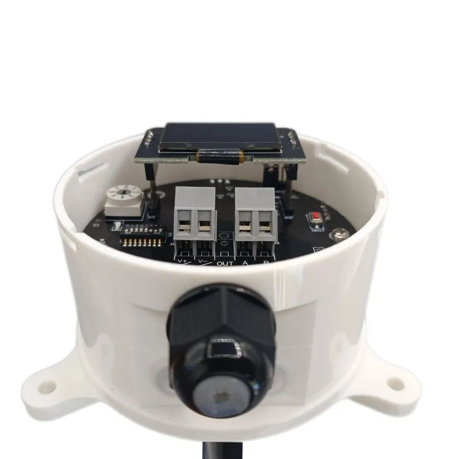 Duct Mounted air Velocity Transducer Wind Speed Sensor Transmitter ...