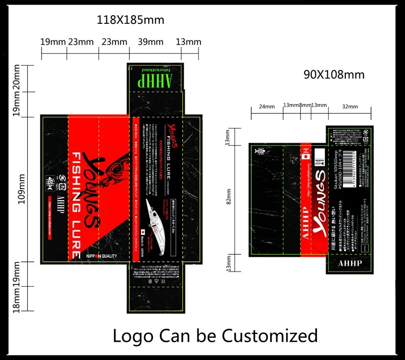 HUIPING Fishing Lure PVC Package Box Transparent Plastic Wrap OPP Bags ...