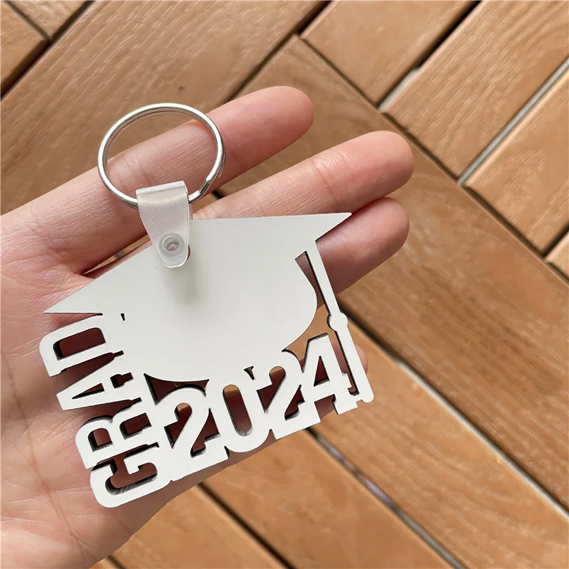 MDFSUB GRAD&2024 Sublimation Mdf Keychain 65x45mm Double-sided ...