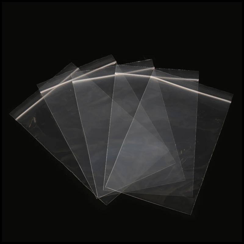 Transparent Self Sealing Zip Lock Bag - Custom Size & Logo