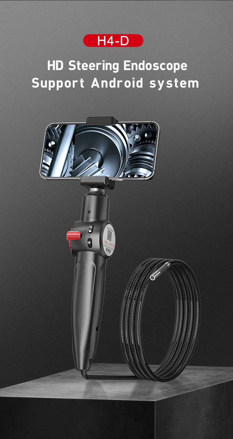 Ralcam H408d Portable Industrial Borescope 360 Steering Hd Video Camera ...