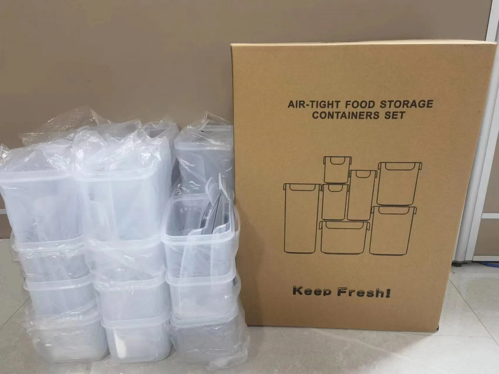 Pantry Organizers 24 Pack Large Airtight Plastic Cereal Container Box ...