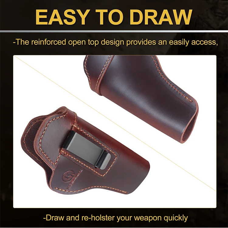Custom Model Tactical IWB Gun Holster - Durable Leather