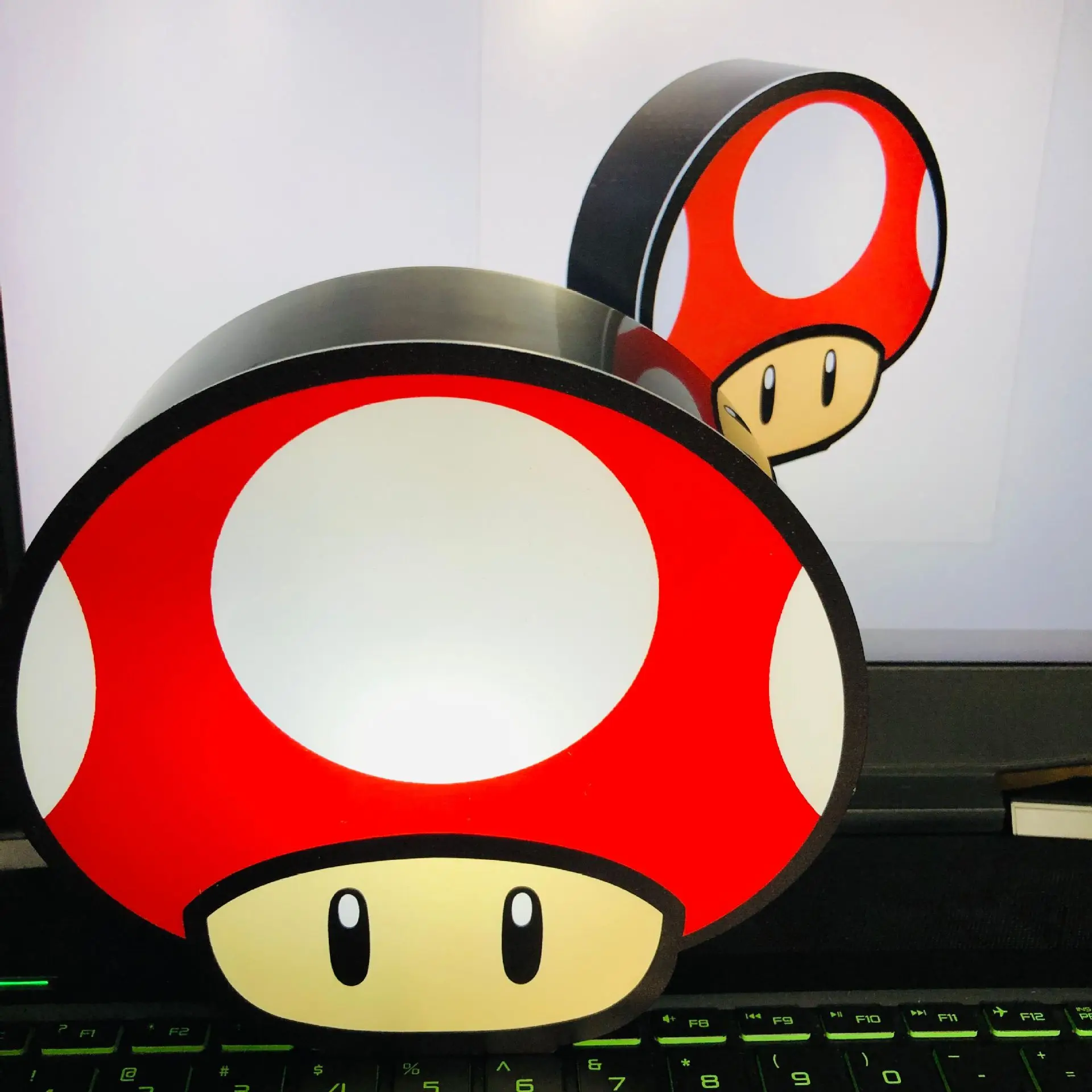 Mb4 Super Mario Led Question Mark Sound Charging Night Light Square ...