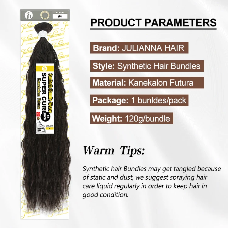 Wholesale Julianna Soft Smooth Kanekalon Futura Hair Bundles