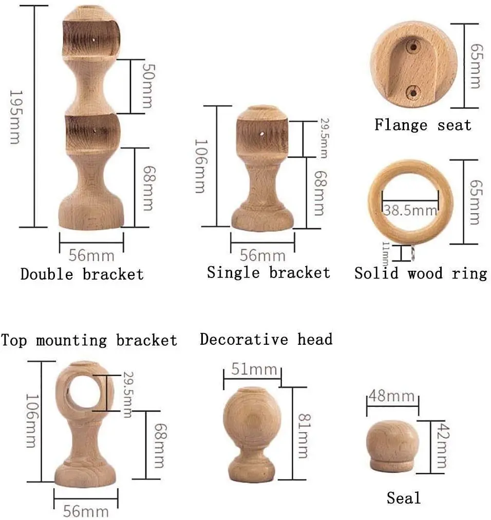 Double Curtain Rod Bushing - Stylish Home Decor Solutions