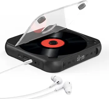 Portable Cd Player Bluetooth 1200 Mah Rechargeable Battery Cd Players ...