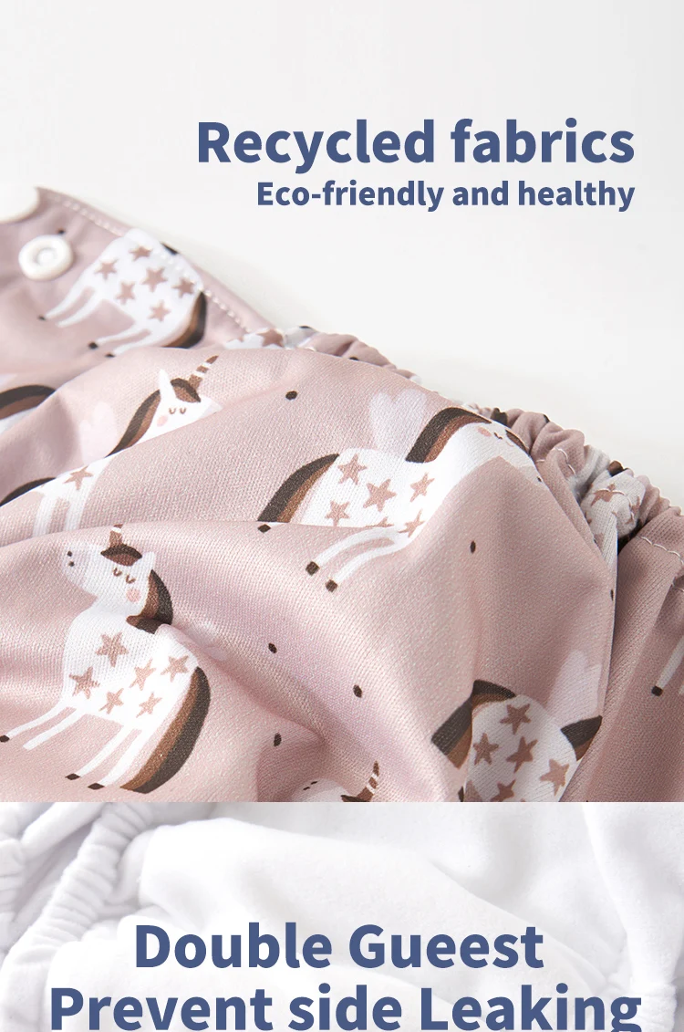 Coola Peach 2pcs/set Washable Baby Pocket Cloth Diapers Sewing Insert ...