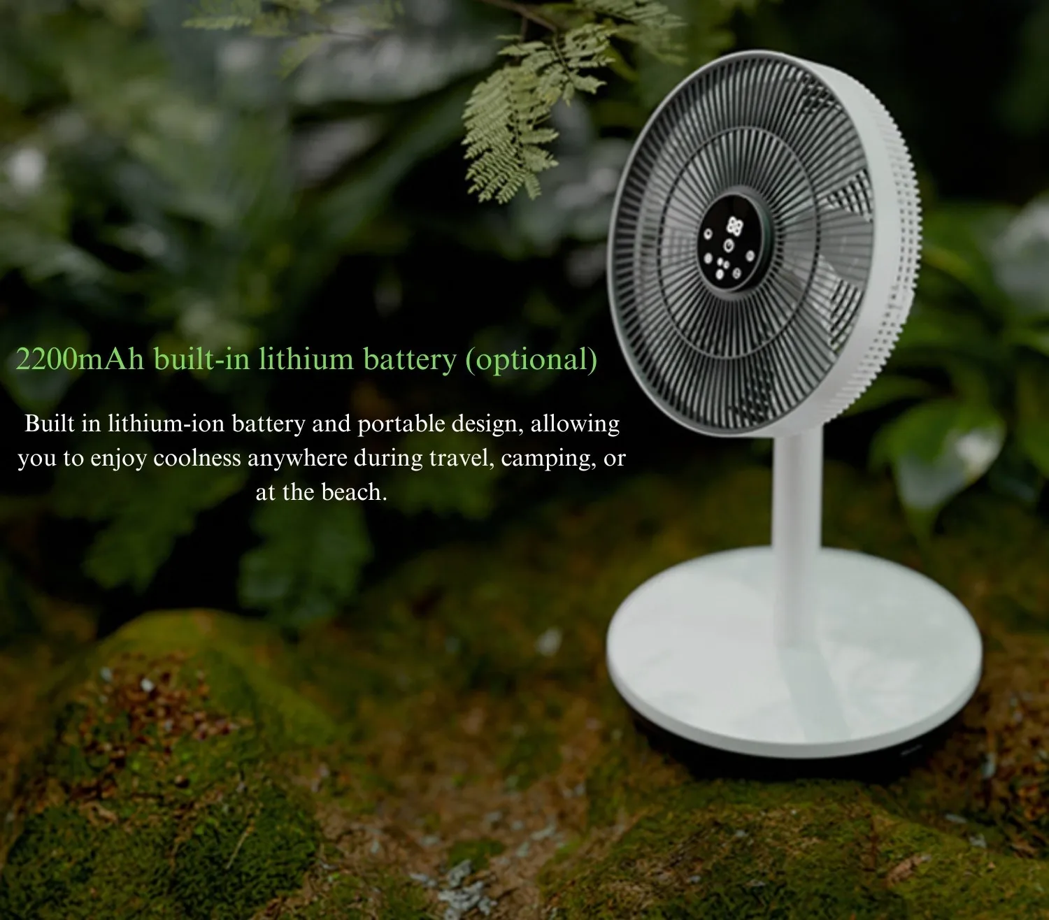 12/16 Inch Portable Inverter Folding Indoor/Outdoor Fan DC USB Charging ...