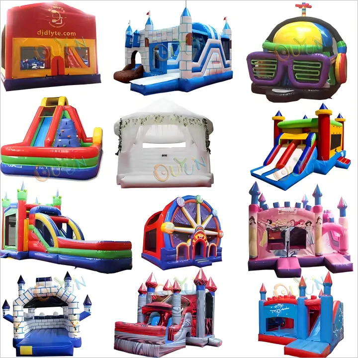 Custom Portable PVC Kids Inflatable Bouncer Castle With Slide ...