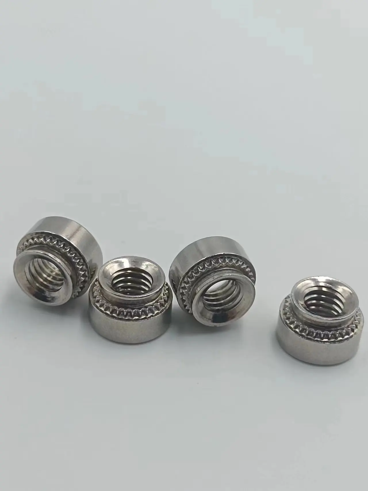 Stainless Steel Riveting Nut Carbon Steel Tooth Fastener With Blue And ...
