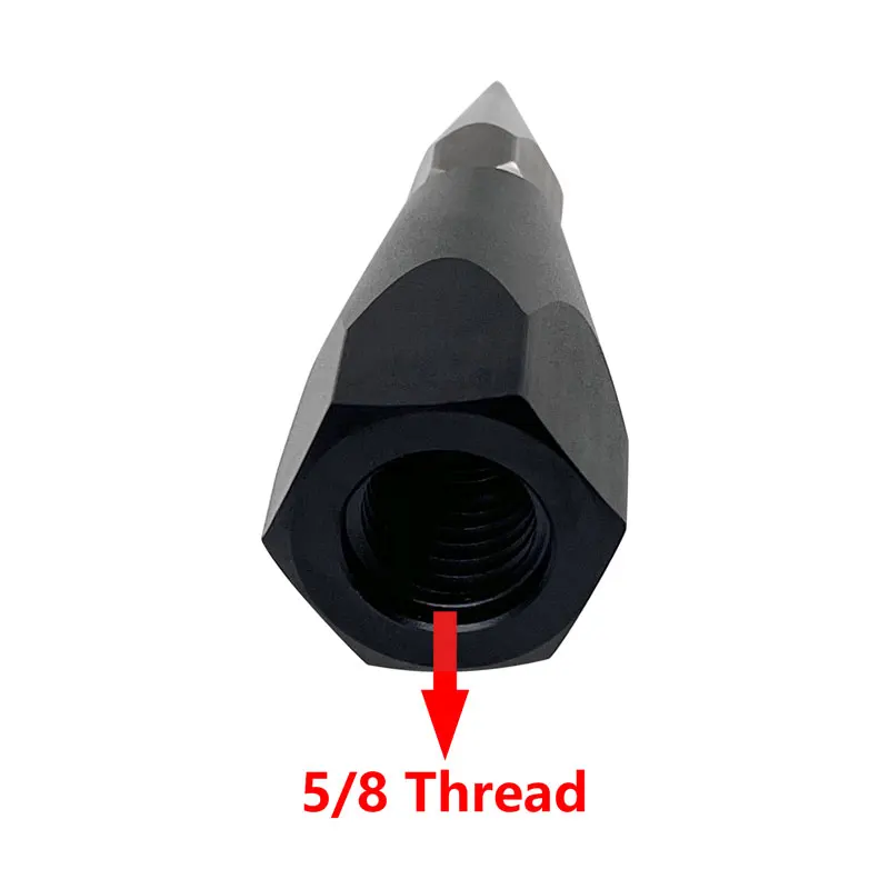 GPS Carbon Tube Prism Pole Point GPS Replaceable Dull Hex Tip Thread ...