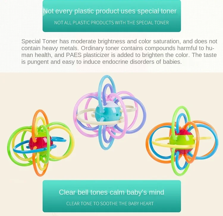 New Hot Selling Baby Teething Machine Manhattan Teeth Ball Rattle ...