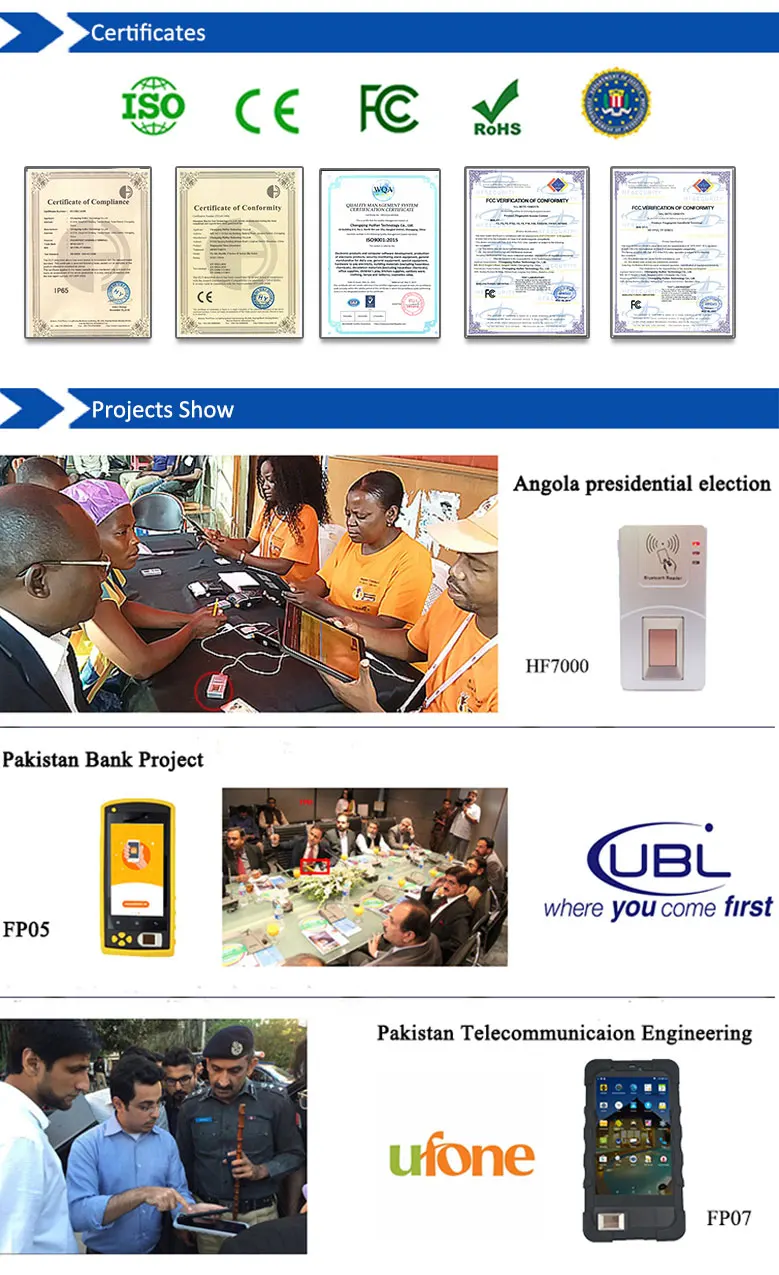 Hfsecurity Bio7 Plus 4-4-2 Fingerprint Scanner & Biometric Device - Oem