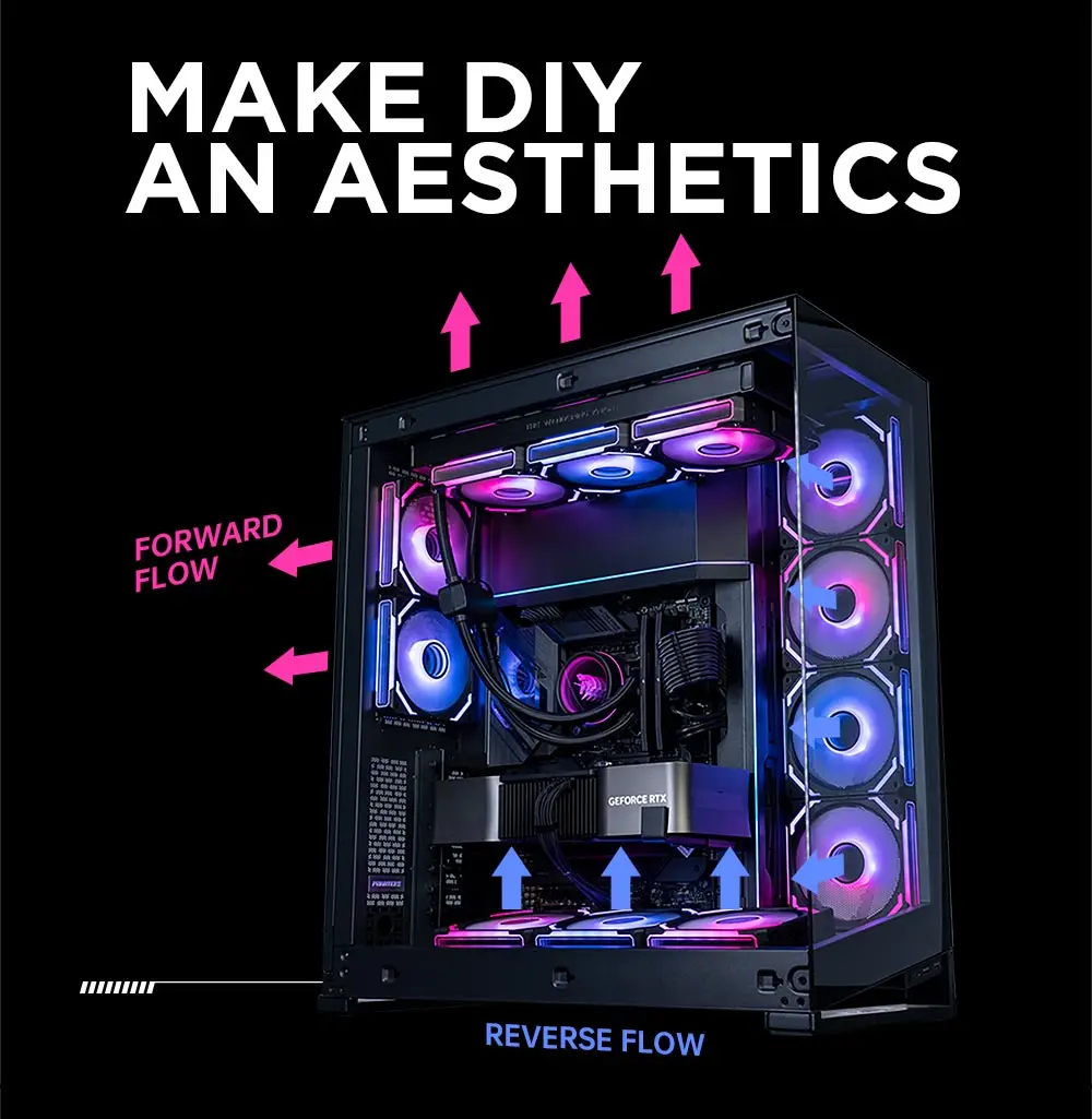 Interforce Magic Mirror Building Block Fan Splice Fans ARGB