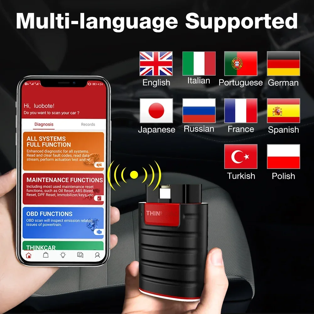 Thinkcar Thinkdiag Hot Version All System Diagnostic Tool 16 Resets ...